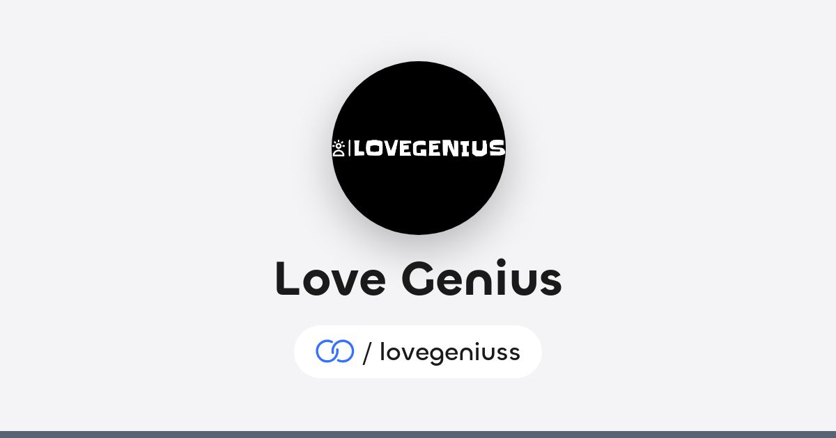 Love Genius (/lovegeniuss) · solo.to
