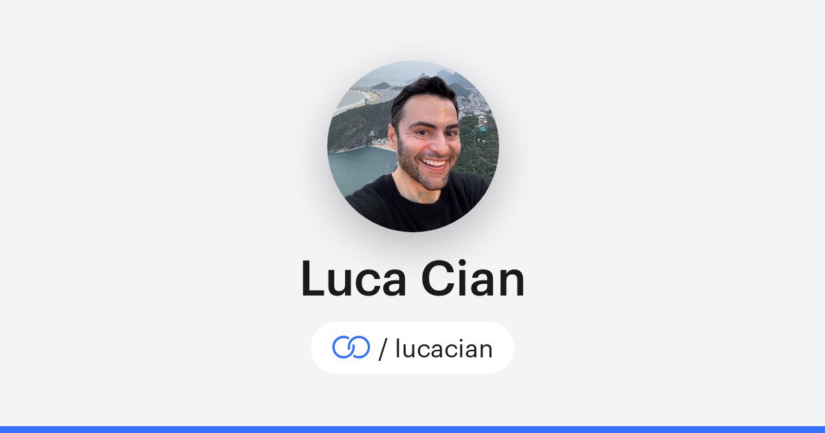 Luca Cian (/lucacian) · solo.to