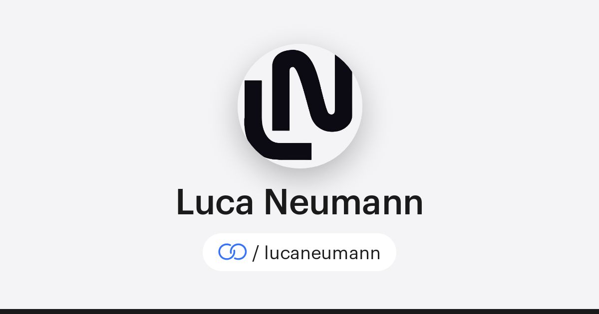 Luca Neumann (/lucaneumann) · solo.to
