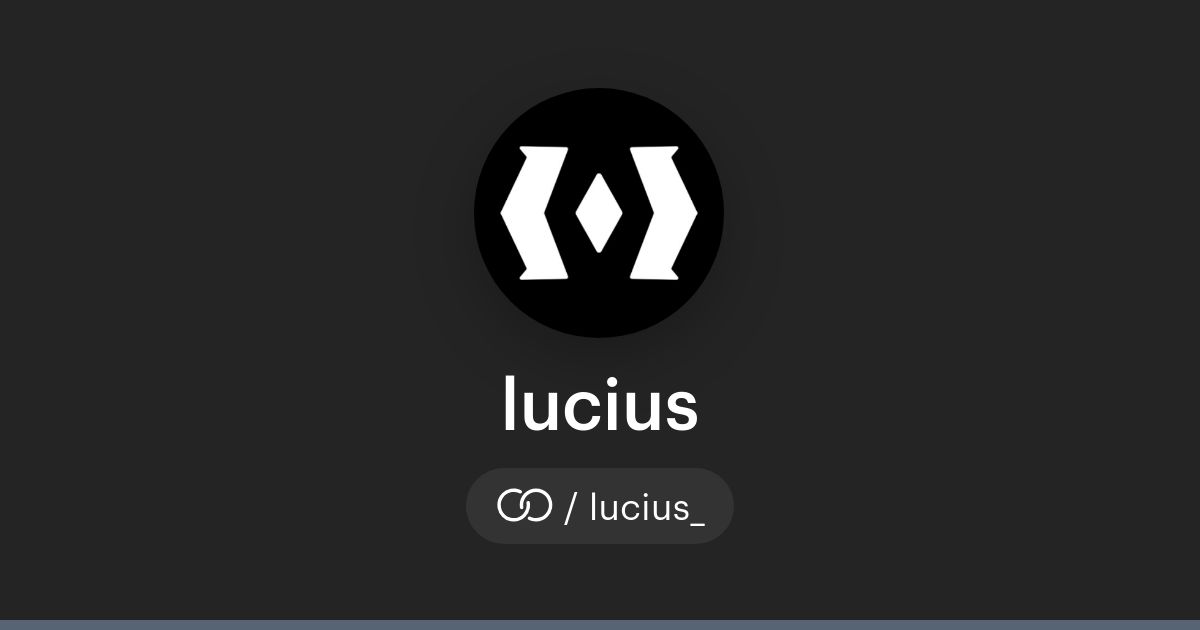 lucius (/lucius_) · solo.to