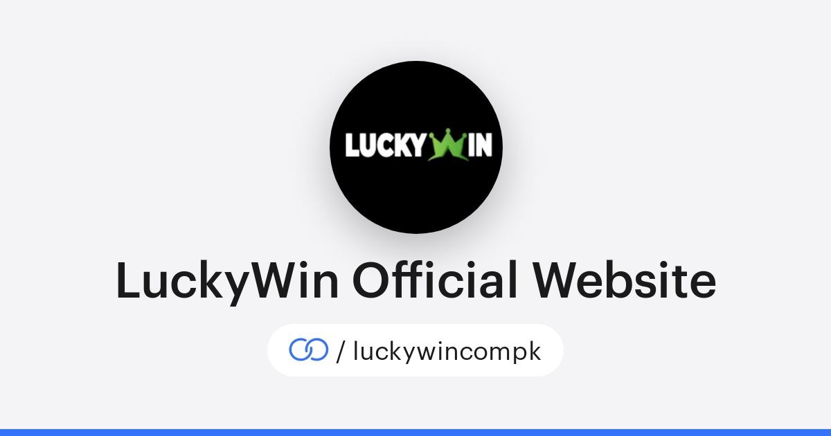 LuckyWin Official Website (/luckywincompk) · solo.to
