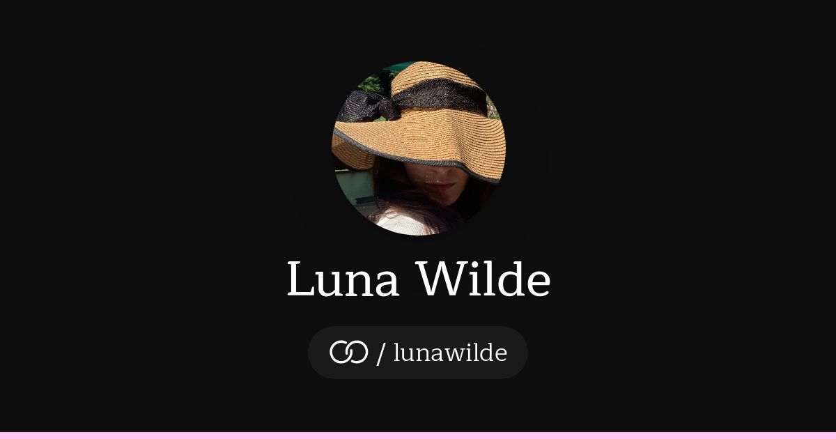 Luna Wilde (/lunawilde) · solo.to