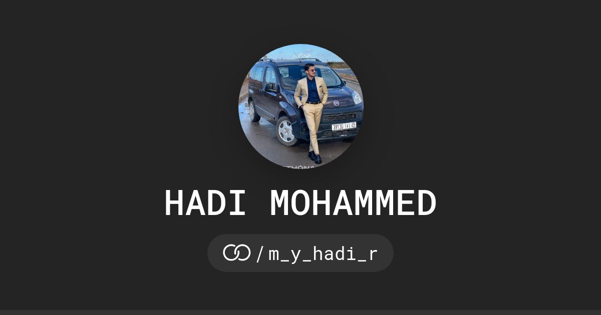 HADI MOHAMMED (/m_y_hadi_r) · solo.to