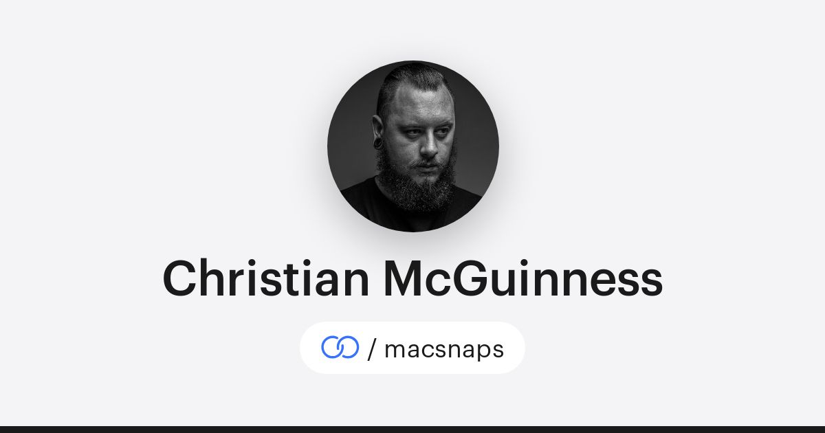 Christian McGuinness (/macsnaps) · solo.to