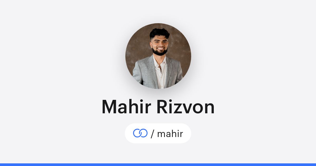 Mahir Rizvon (/mahir) · solo.to