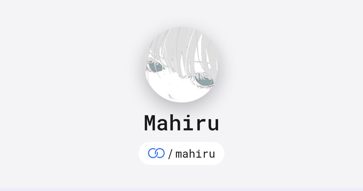 Mahiru · solo.to