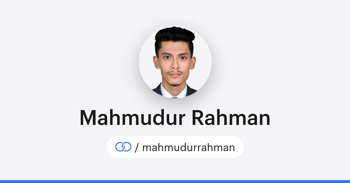 Mahmudur Rahman (/mahmudurrahman) · solo.to