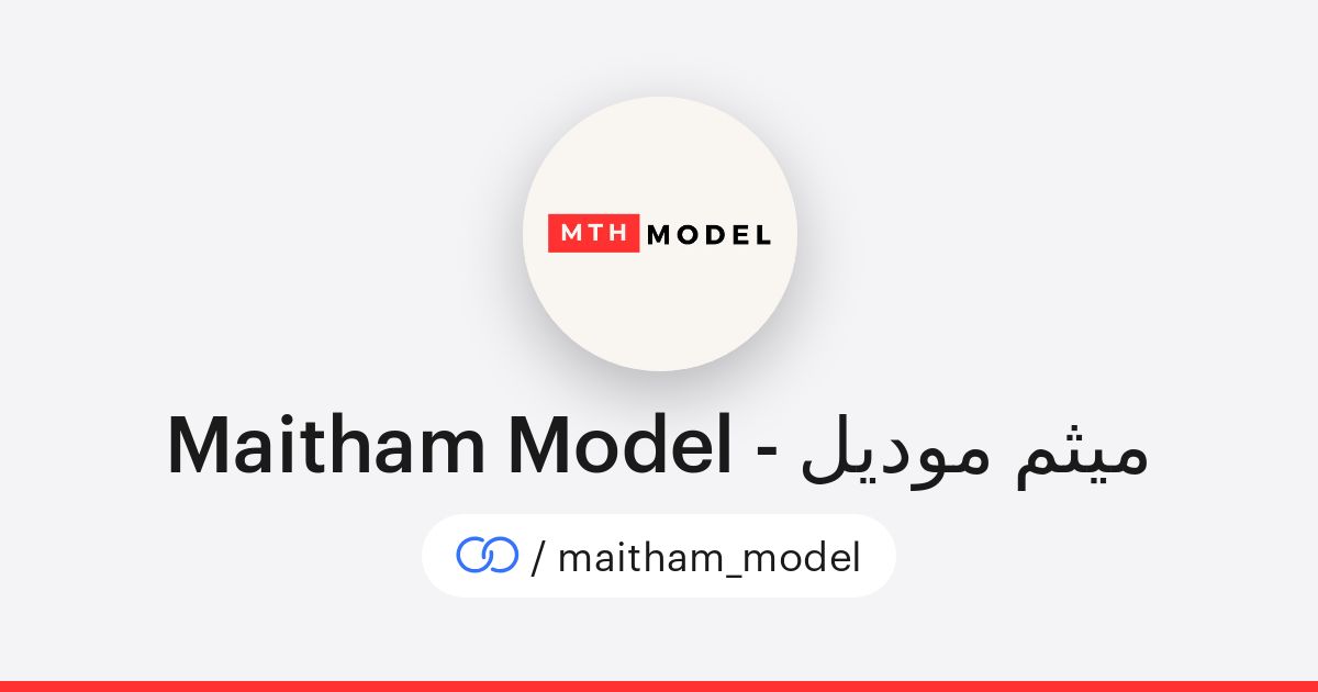 Maitham Model - ميثم موديل (/maitham_model) · solo.to