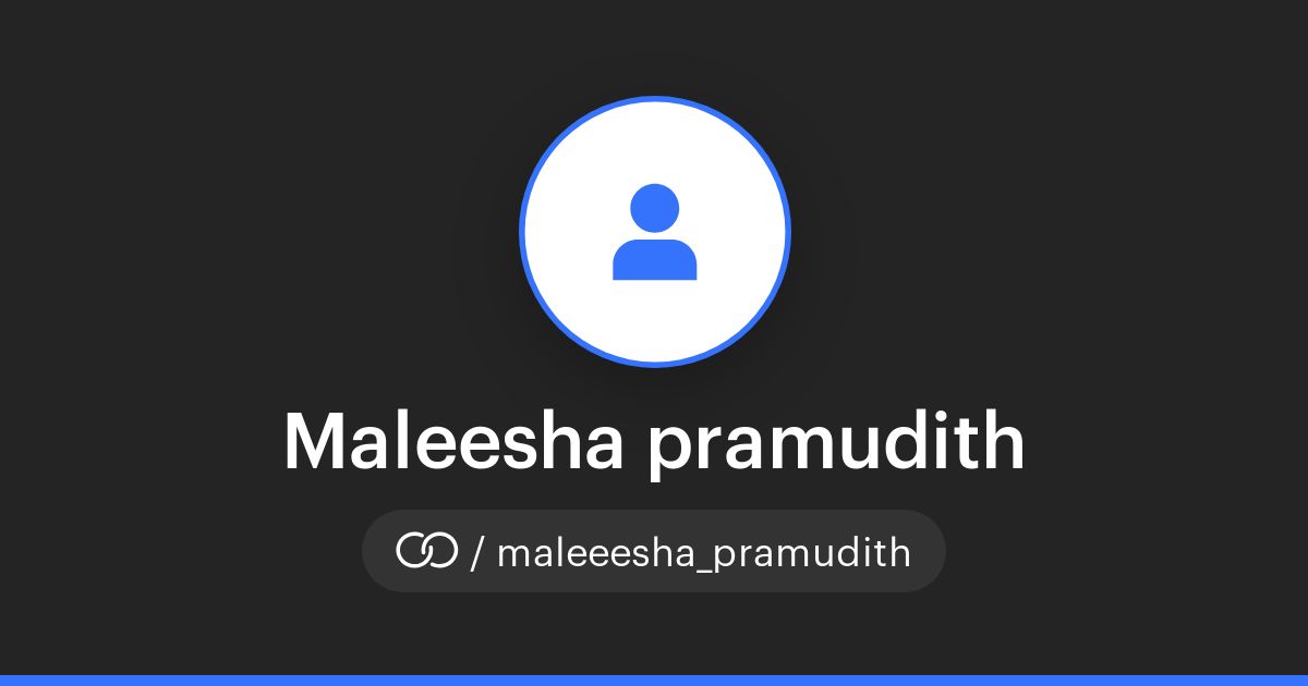 Maleesha pramudith (/maleeesha_pramudith) · solo.to