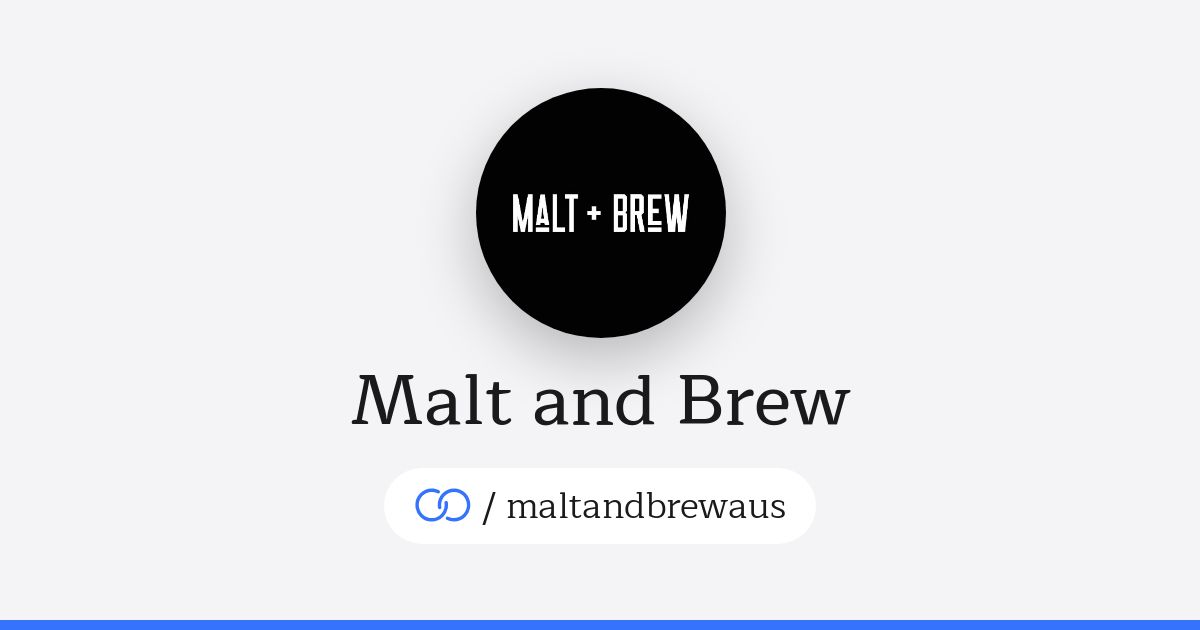 Malt and Brew (/maltandbrewaus) · solo.to