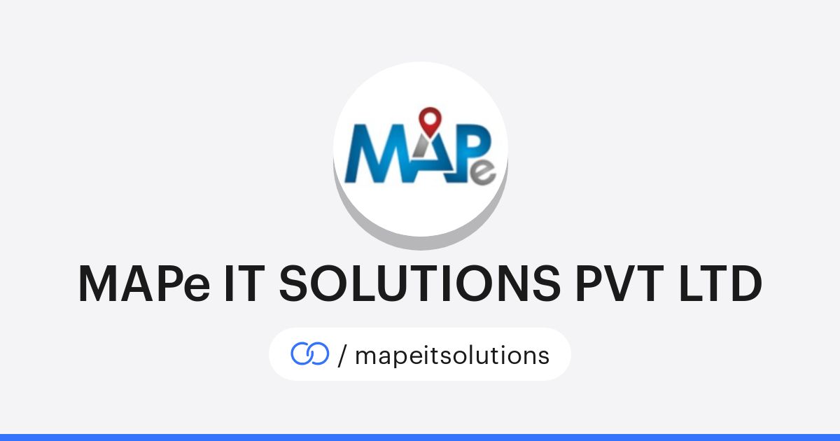 MAPe IT SOLUTIONS PVT LTD (/mapeitsolutions) · solo.to