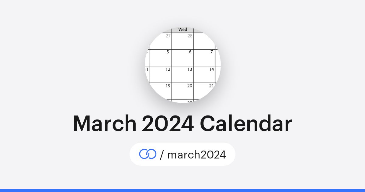 March 2024 Calendar (/march2024) · solo.to