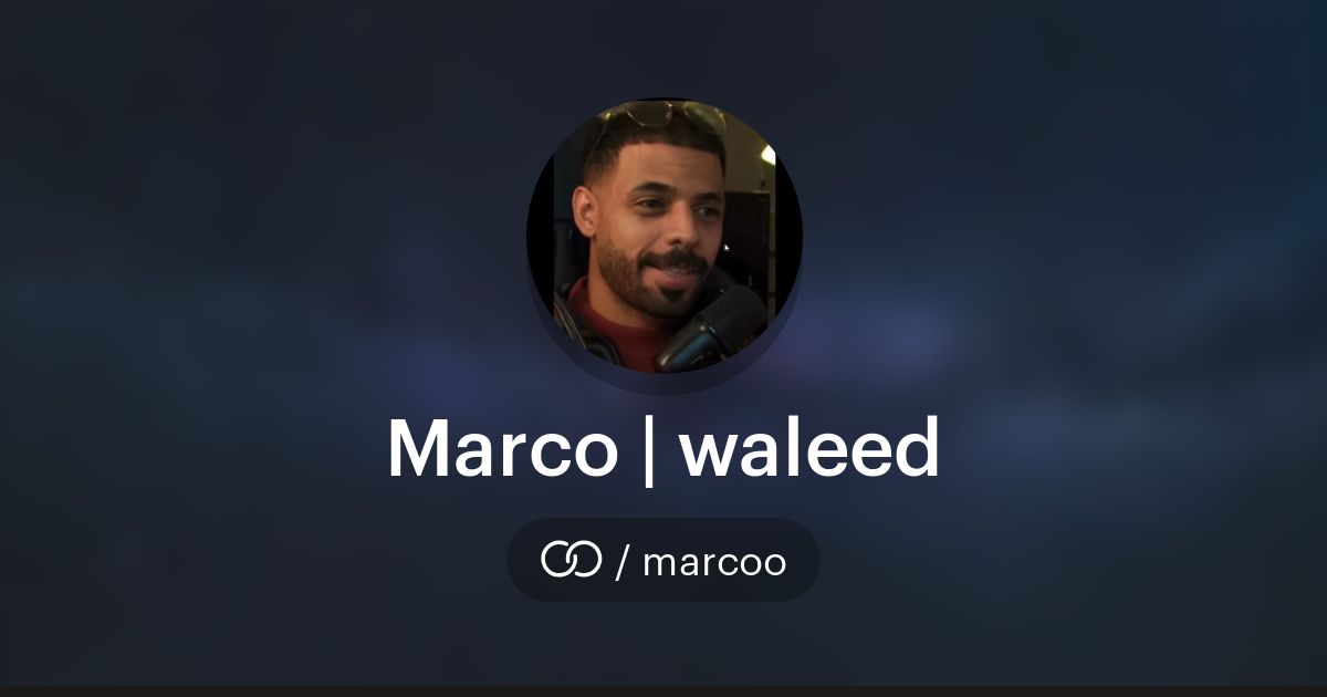 Marco | waleed (/marcoo) · solo.to