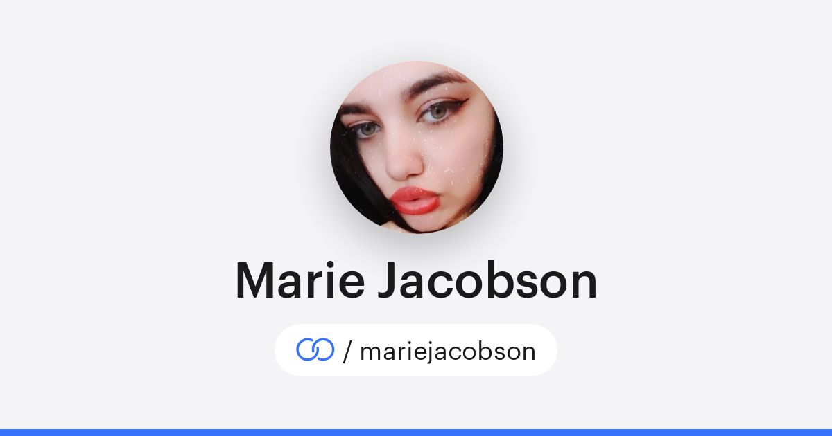 Marie Jacobson (/mariejacobson) · solo.to