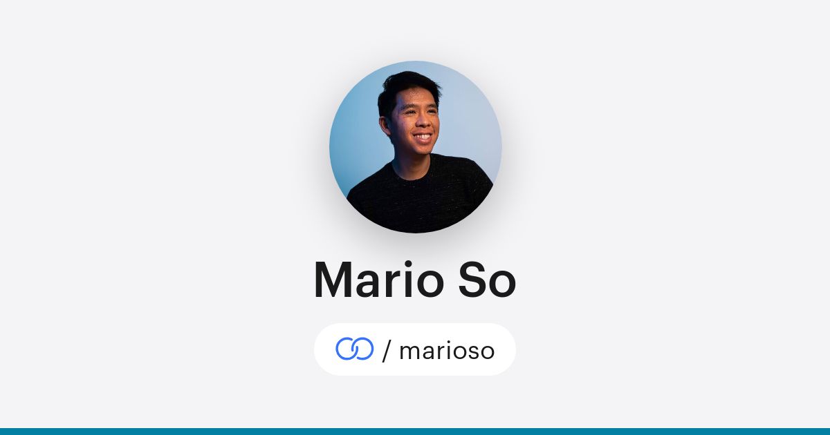 Mario So (/marioso) · solo.to