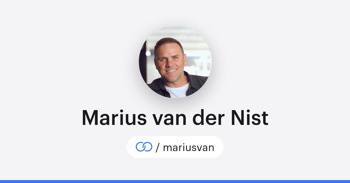 Marius van der Nist (/mariusvan) · solo.to