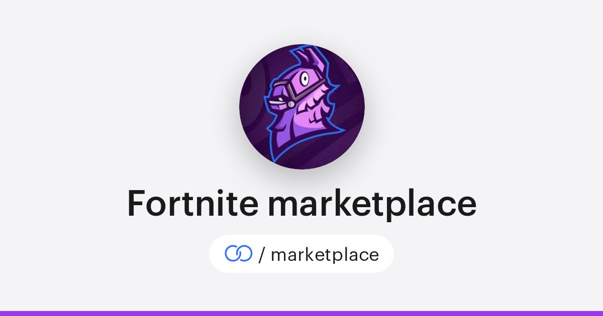 Fortnite marketplace (/marketplace) · solo.to