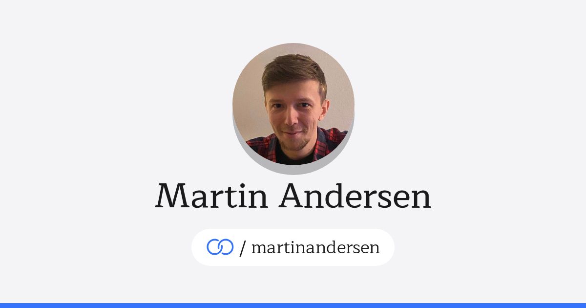 Martin Andersen (/martinandersen) · solo.to