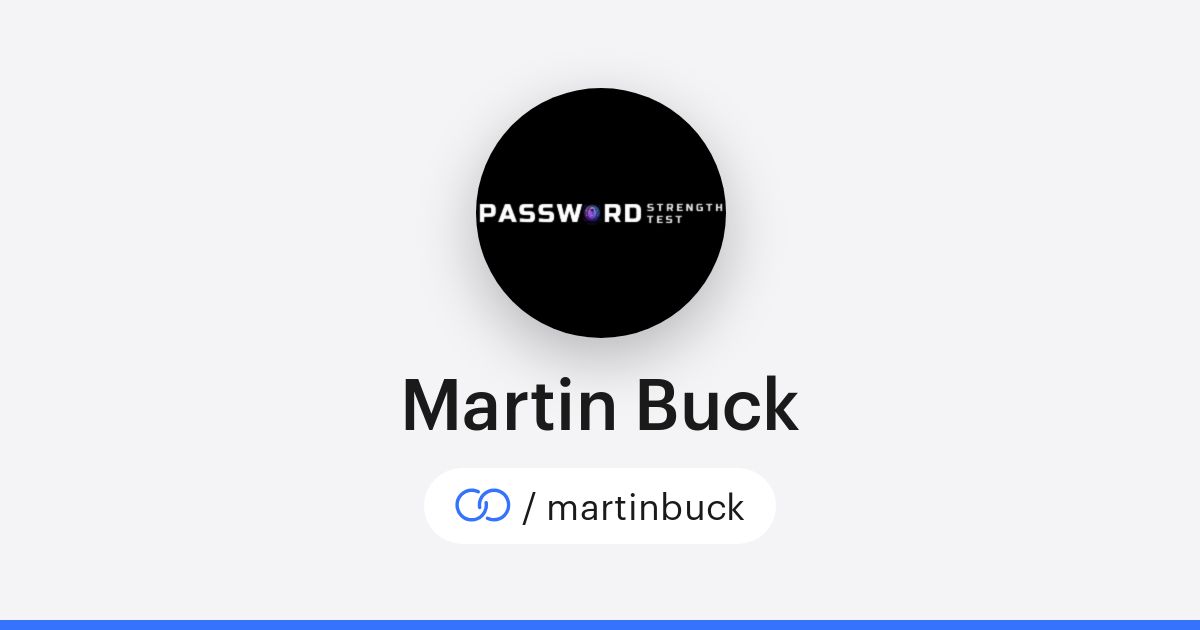 Martin Buck (/martinbuck) · solo.to