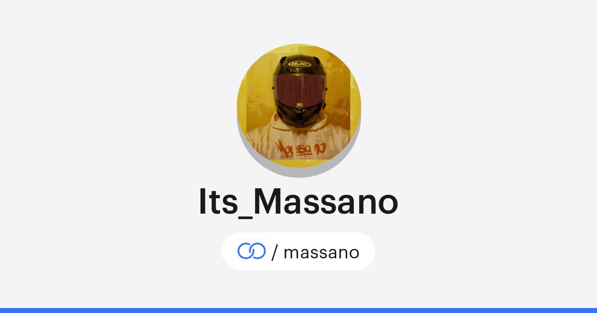 Its_Massano (/massano) · solo.to