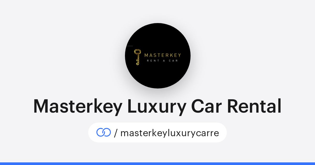 Masterkey Luxury Car Rental (/masterkeyluxurycarre) · solo.to