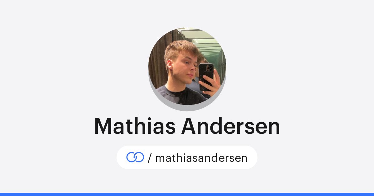Mathias Andersen (/mathiasandersen) · solo.to