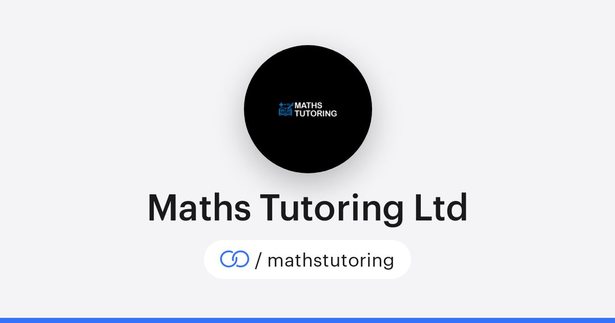 Maths Tutoring Ltd (/mathstutoring) · solo.to