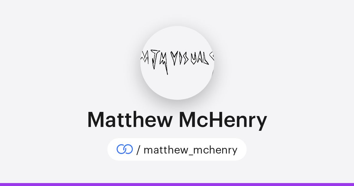 Matthew McHenry (/matthew_mchenry) · solo.to