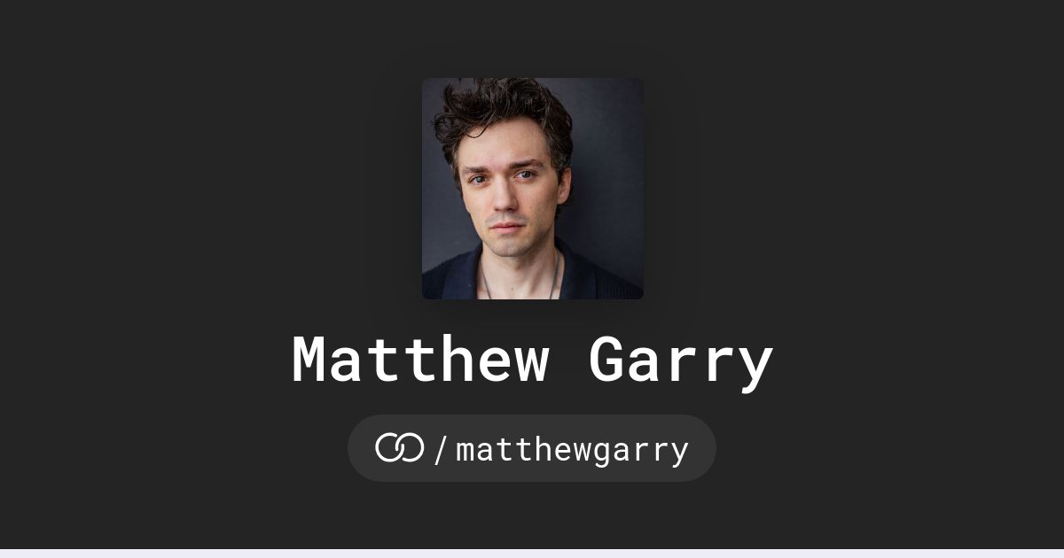 Matthew Garry (/matthewgarry) · solo.to
