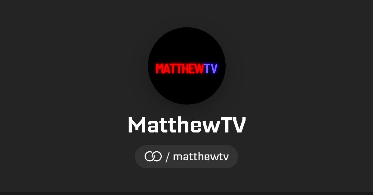 MatthewTV · solo.to