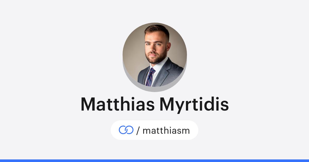Matthias Myrtidis (/matthiasm) · solo.to