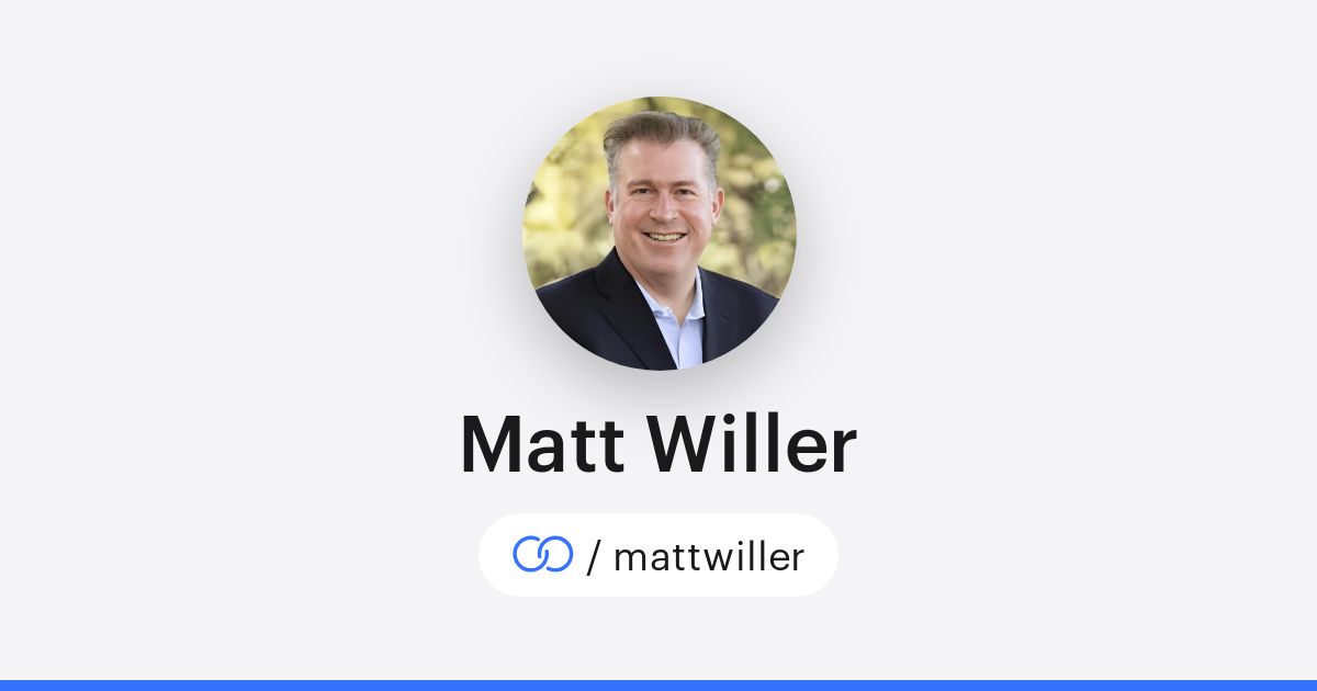 Matt Willer (/mattwiller) · solo.to