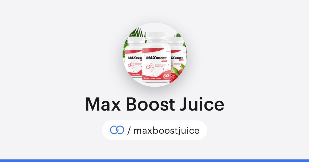 Max Boost Juice (/maxboostjuice) · solo.to