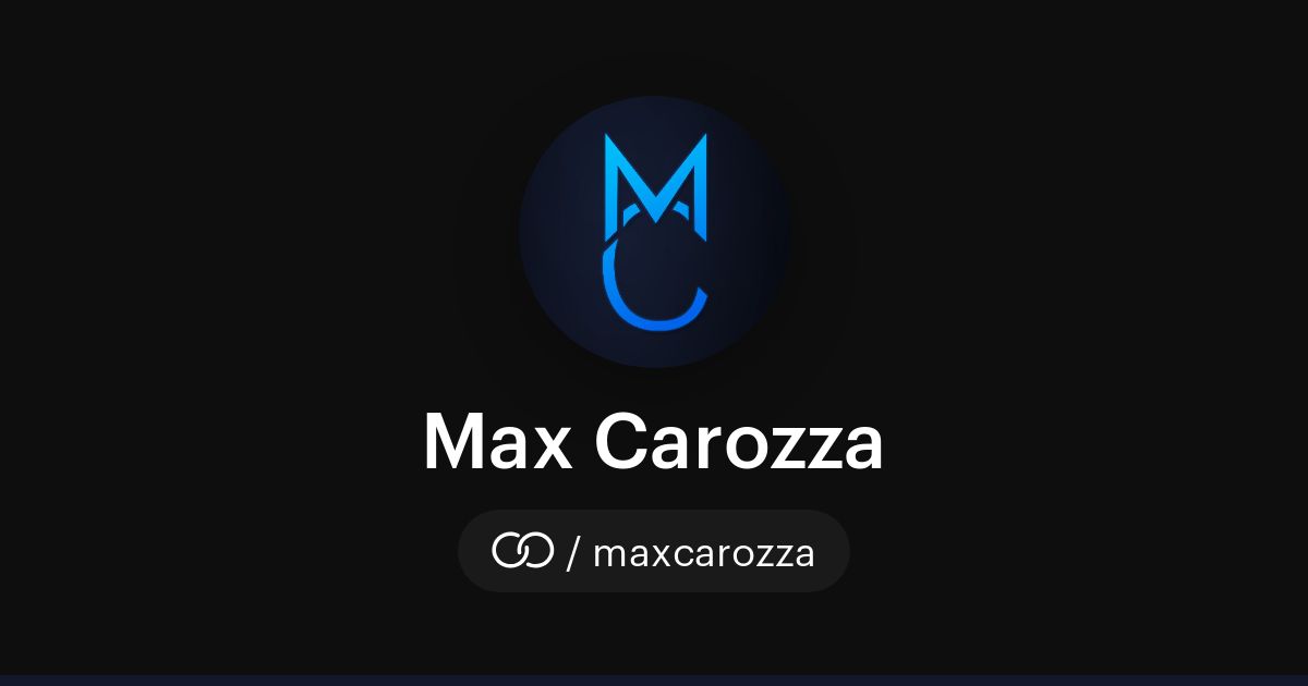 Max Carozza (/maxcarozza) · solo.to