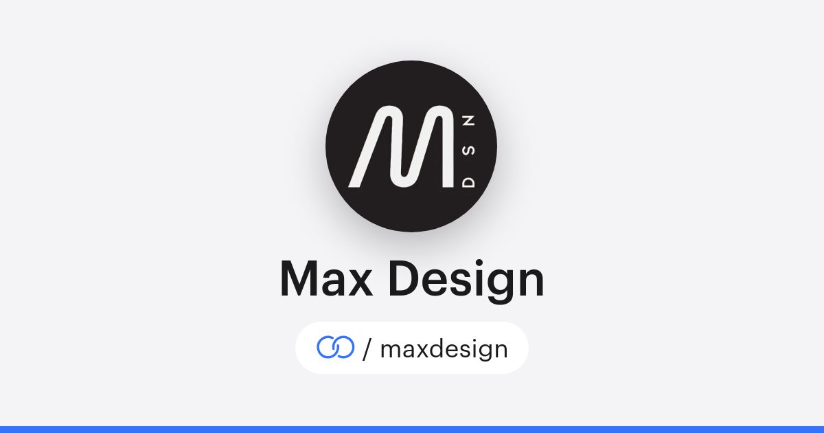 Max Design (/maxdesign) · solo.to