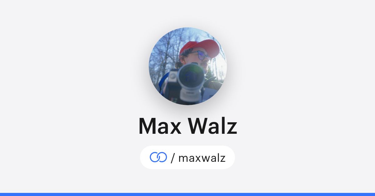Max Walz (/maxwalz) · solo.to