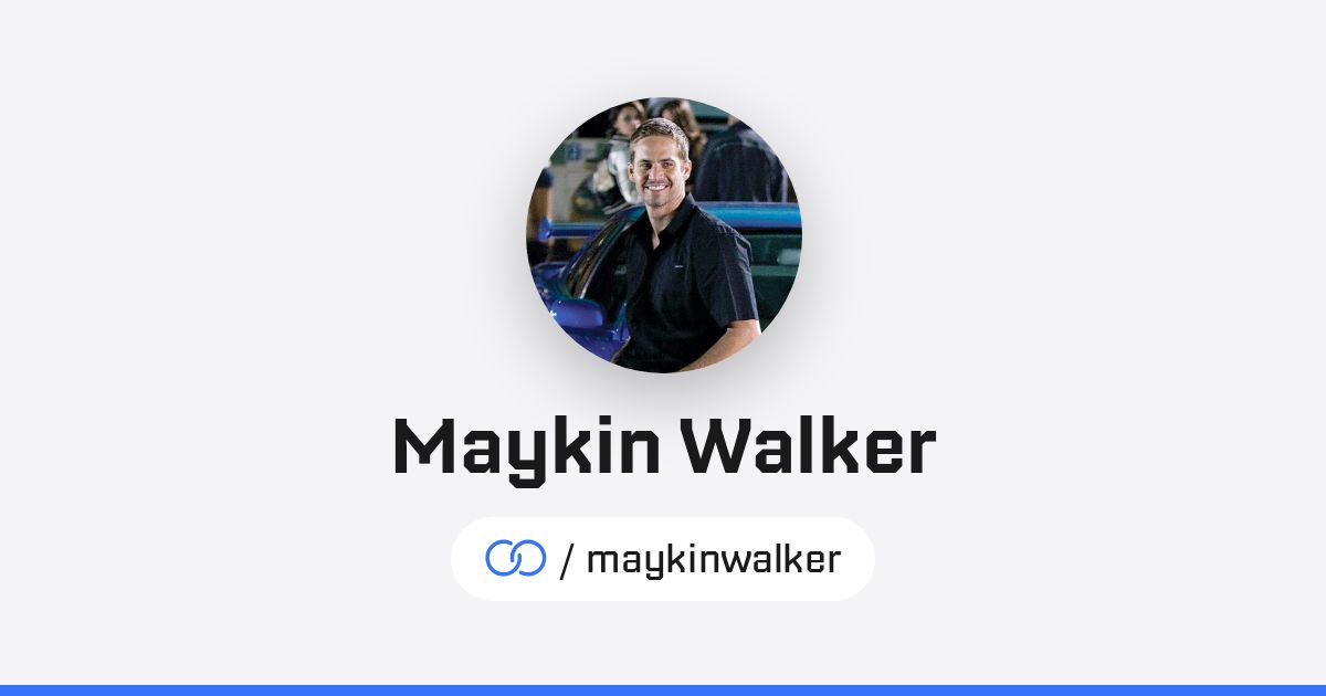 Maykin Walker (/maykinwalker) · solo.to