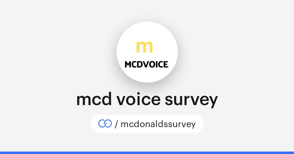 mcd voice survey (/mcdonaldssurvey) · solo.to