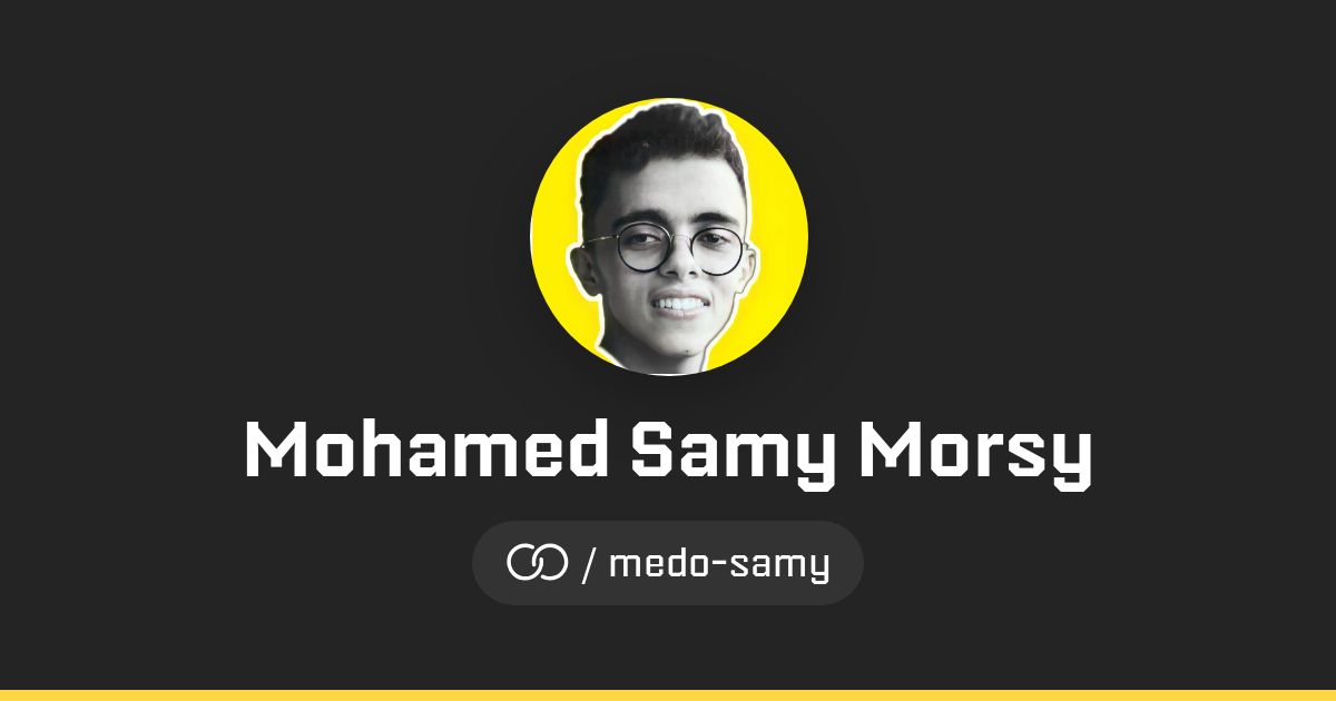 Mohamed Samy Morsy (/medo-samy) · solo.to