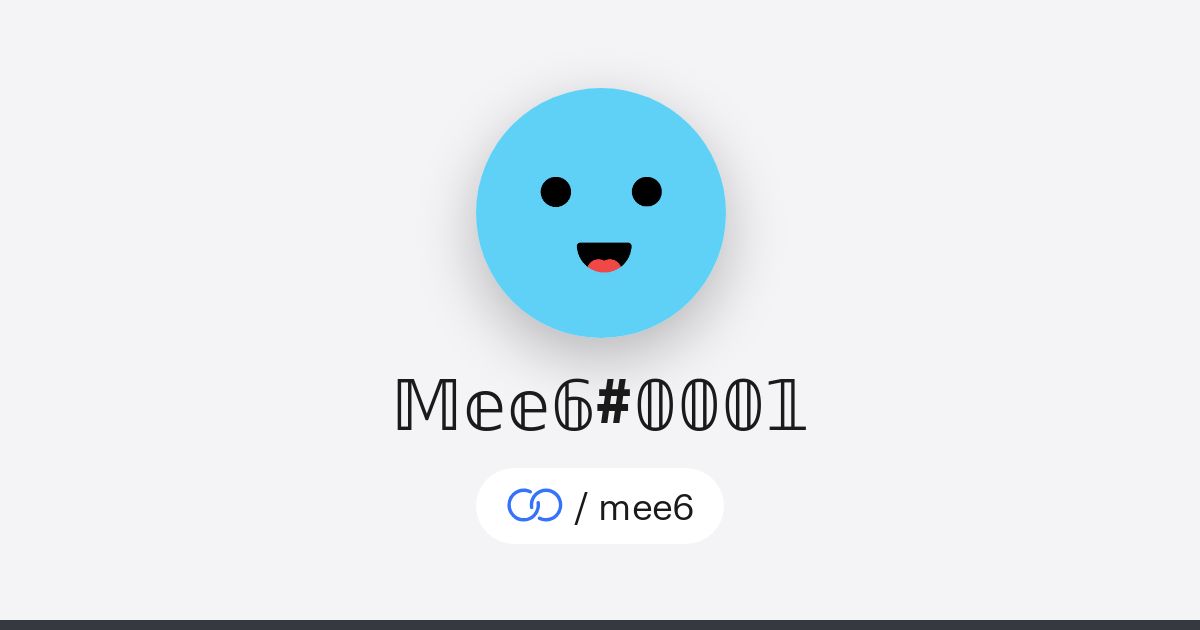 𝕄𝕖𝕖𝟞#𝟘𝟘𝟘𝟙 (/mee6) · solo.to