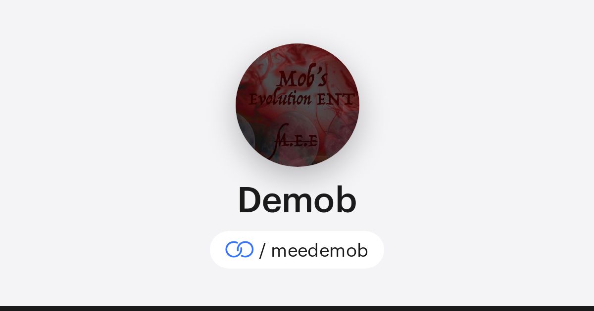 Demob (/meedemob) · solo.to