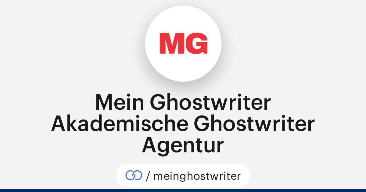 Mein Ghostwriter Akademische Ghostwriter Agentur (/meinghostwriter) · solo.to