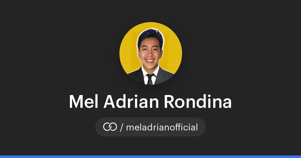 Mel Adrian Rondina (/meladrianofficial) · solo.to