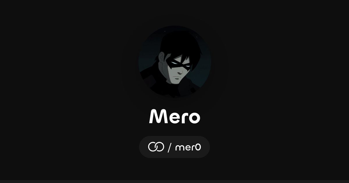 Mero (/mer0) · solo.to