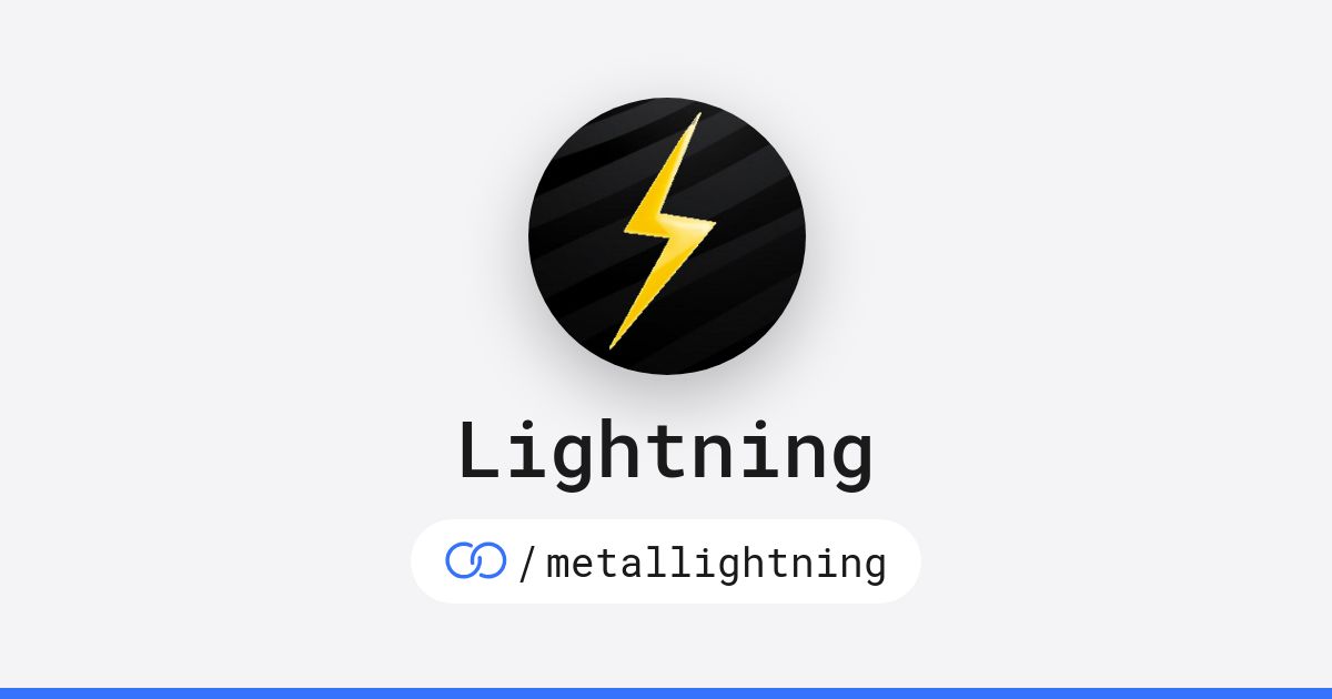 Lightning (/metallightning) · solo.to