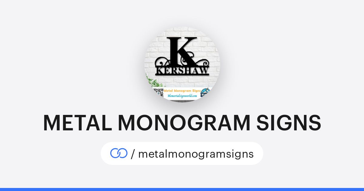 METAL MONOGRAM SIGNS (/metalmonogramsigns) · solo.to