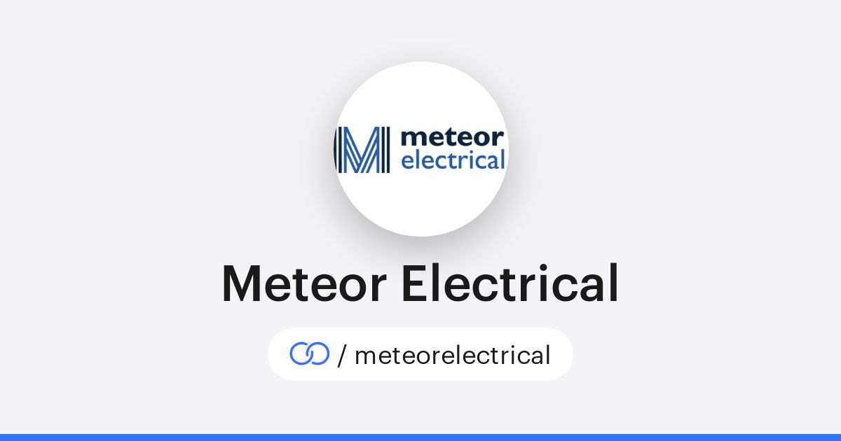 Meteor Electrical (/meteorelectrical) · solo.to
