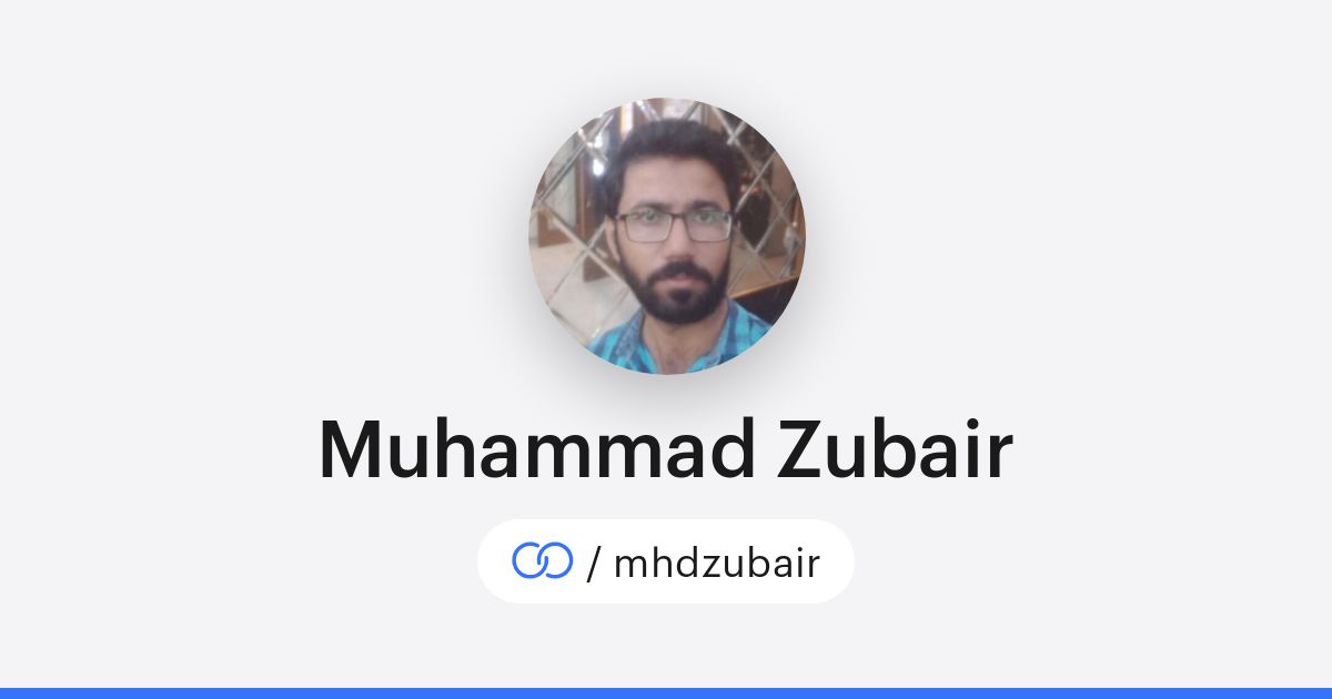Muhammad Zubair (/mhdzubair) · solo.to