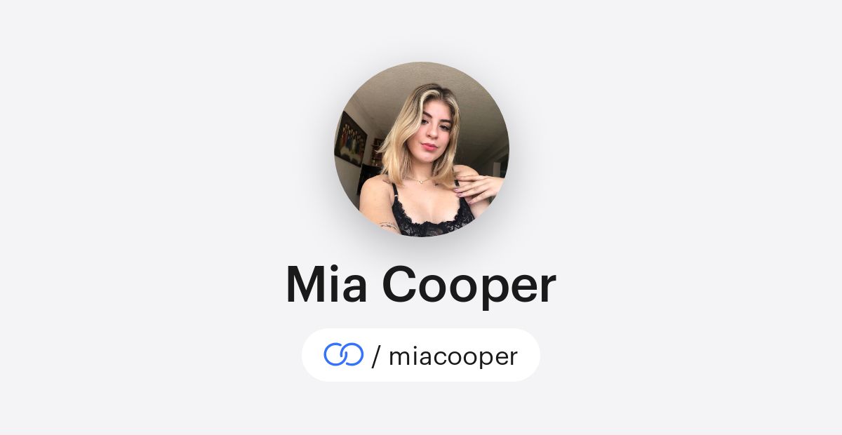 Mia Cooper (/miacooper) · solo.to