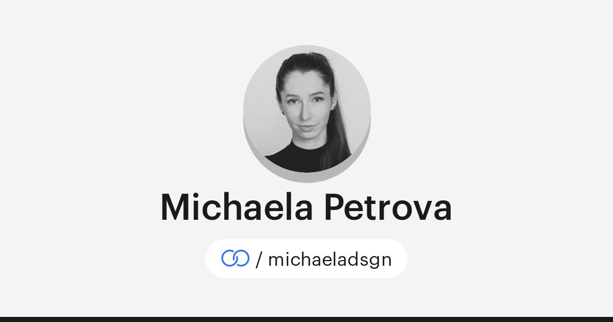 Michaela Petrova (/michaeladsgn) · solo.to